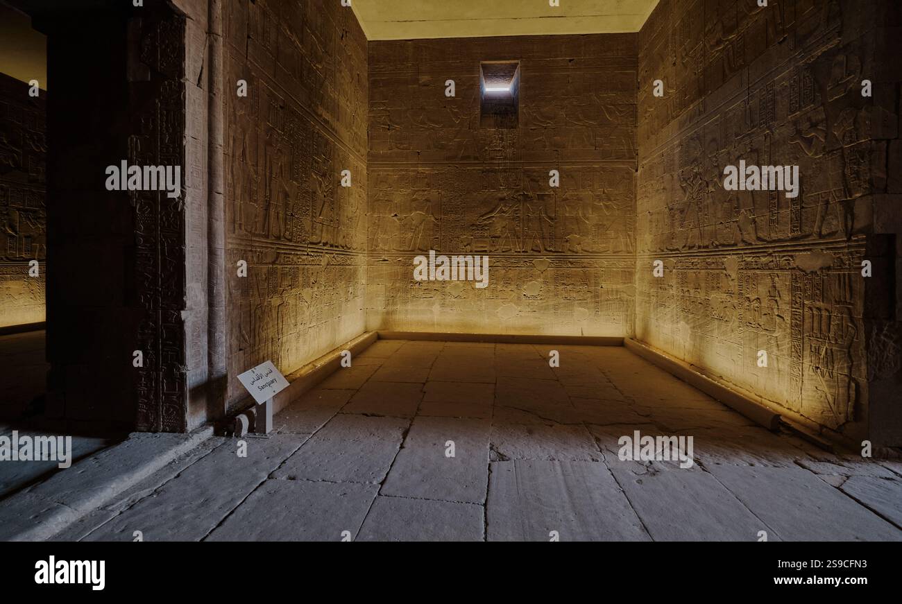 The sanctuary in Temple of Kalabsha ,an ancient Egyptian temple that ...