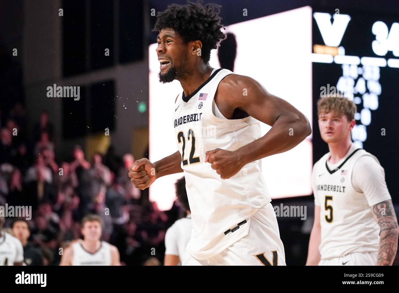 January 25, 2025, Nashville, Tennessee, USA: Vanderbilt Commodores ...
