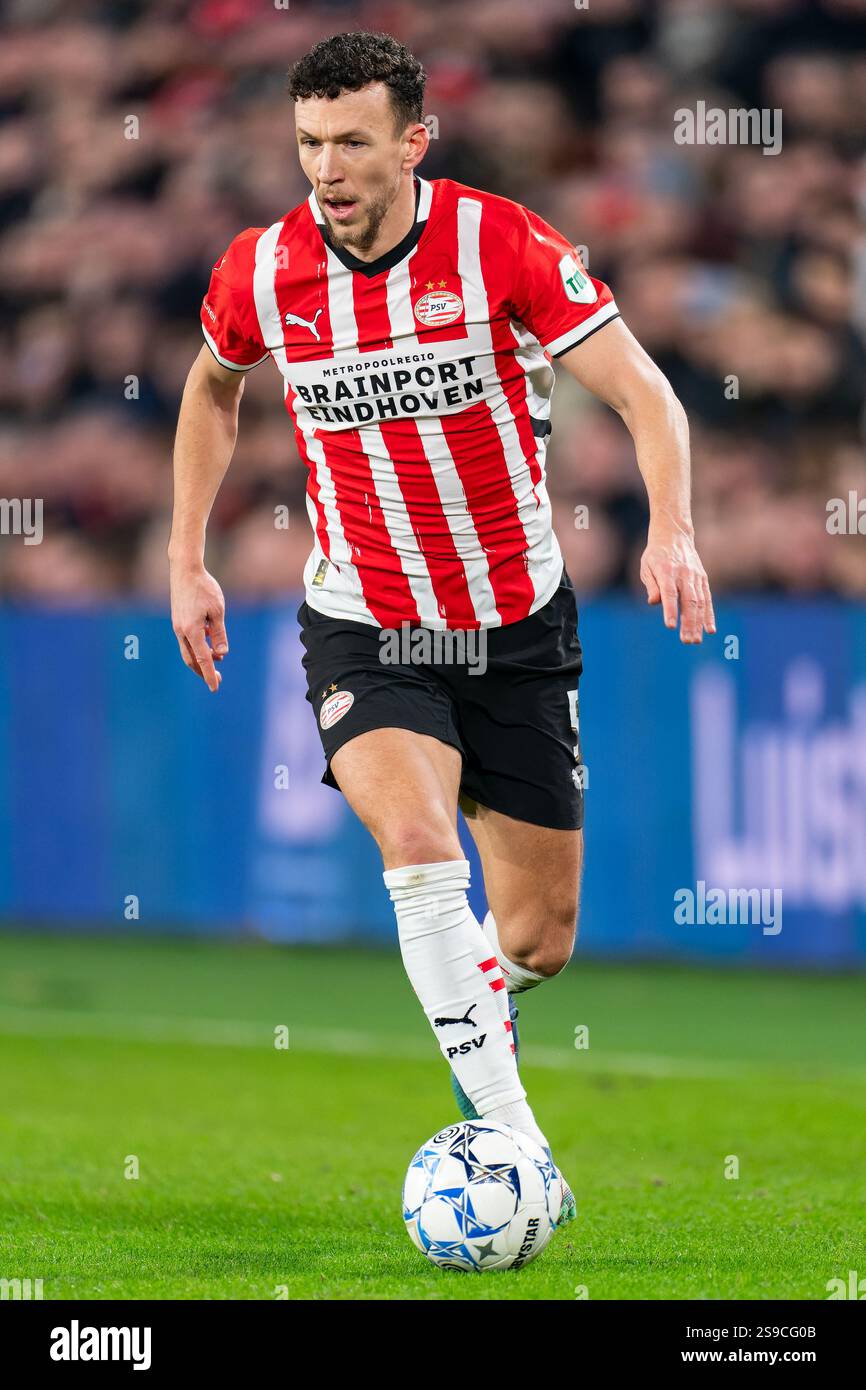 EINDHOVEN, NETHERLANDS - JANUARY 25: Ivan Perisic of PSV runs with the ...