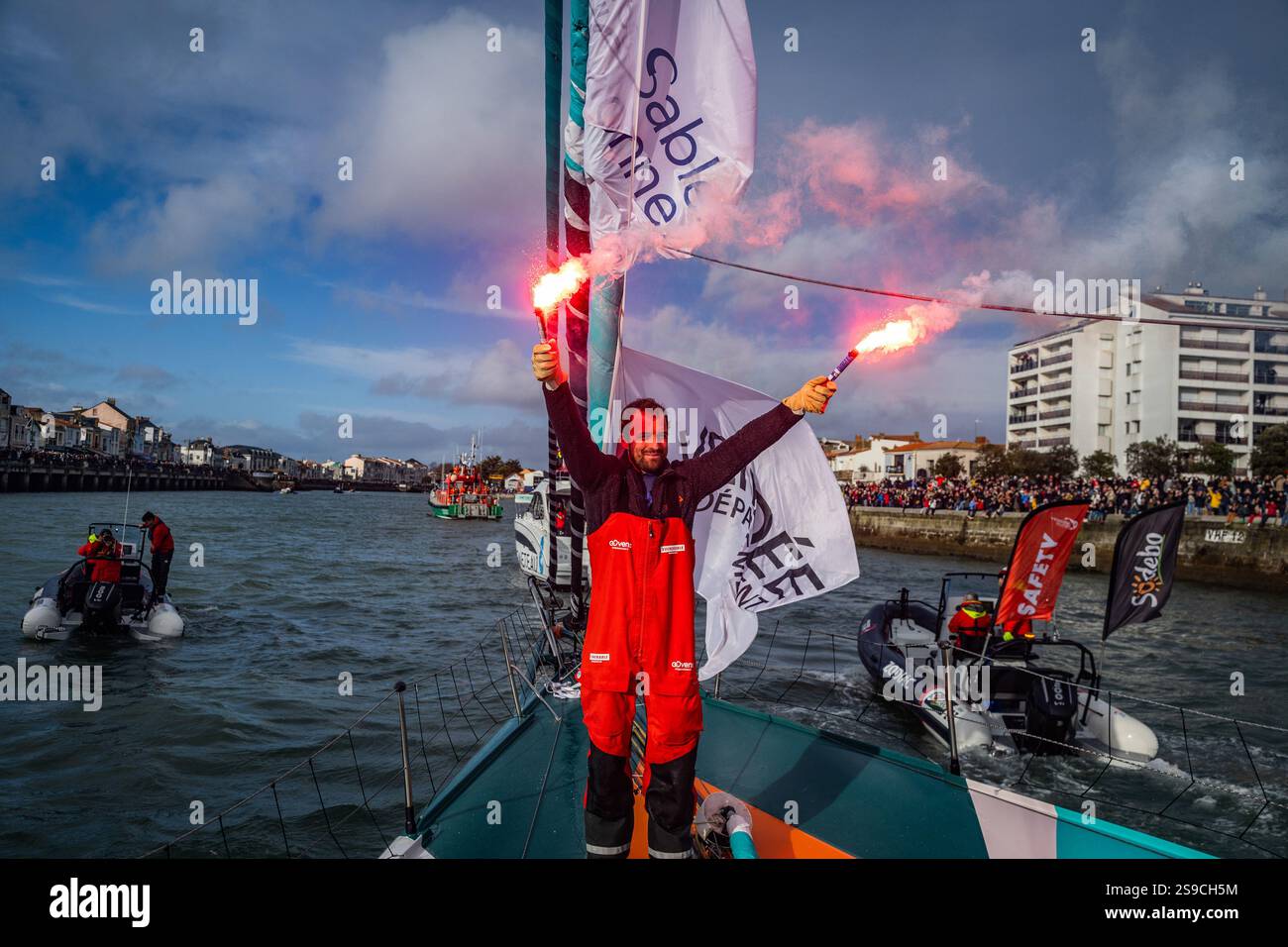 GOODCHILD Sam (gbr), Vulnerable, finishing the Vendee Globe 2024-2025 ...
