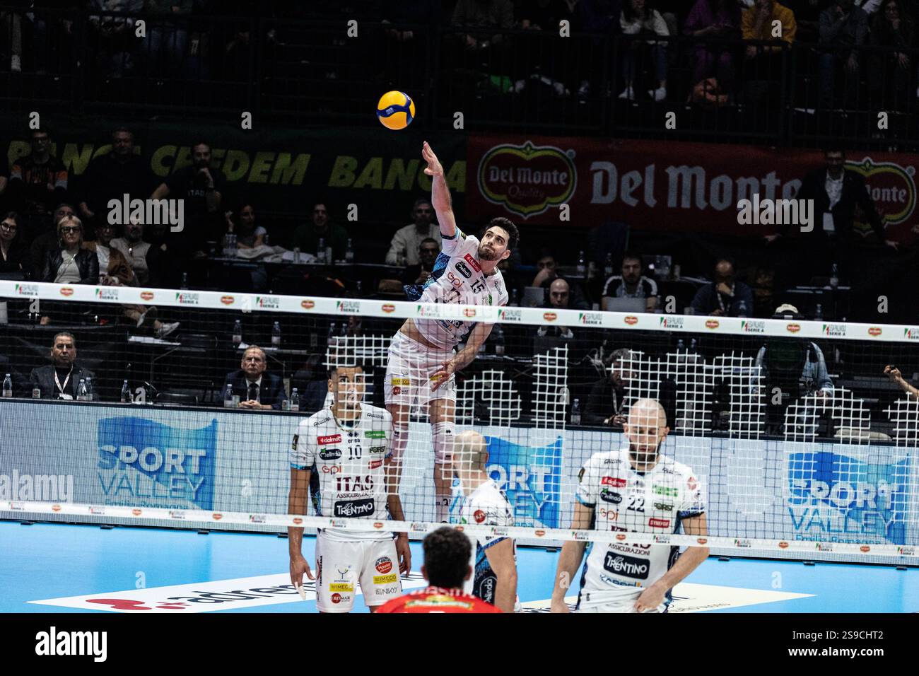 LAVIA Daniele smashing during Del Monte Coppa Italia - Itas Trentino vs ...