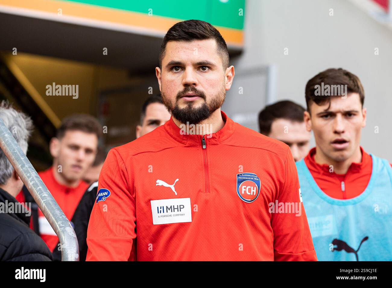 Marnon Busch (1.FC Heidenheim, #02) GER, FC Augsburg vs 1.FC Heidenheim ...
