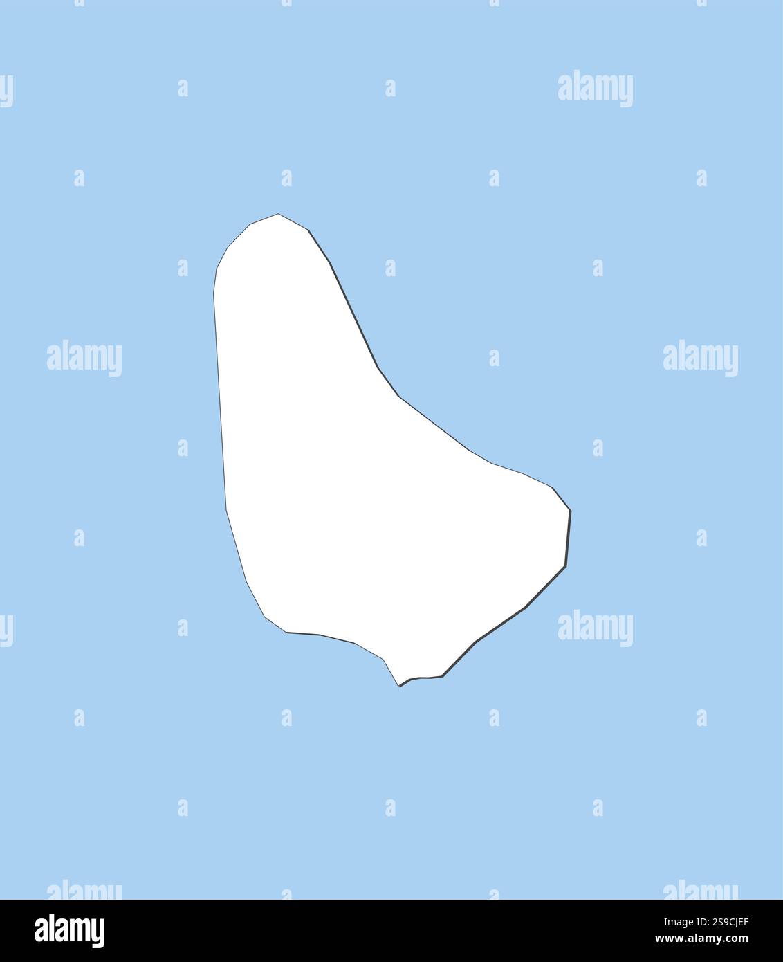 Map of Barbados and nearby countries, Barbados is highlighted in white ...