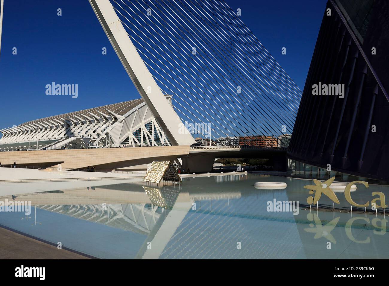 Valencia, Spain- December 27, 2024: Architectural details of The ...