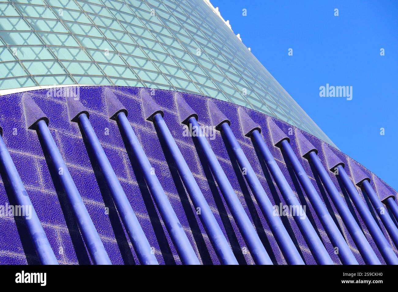 Valencia, Spain- December 27, 2024: Architectural details of The ...