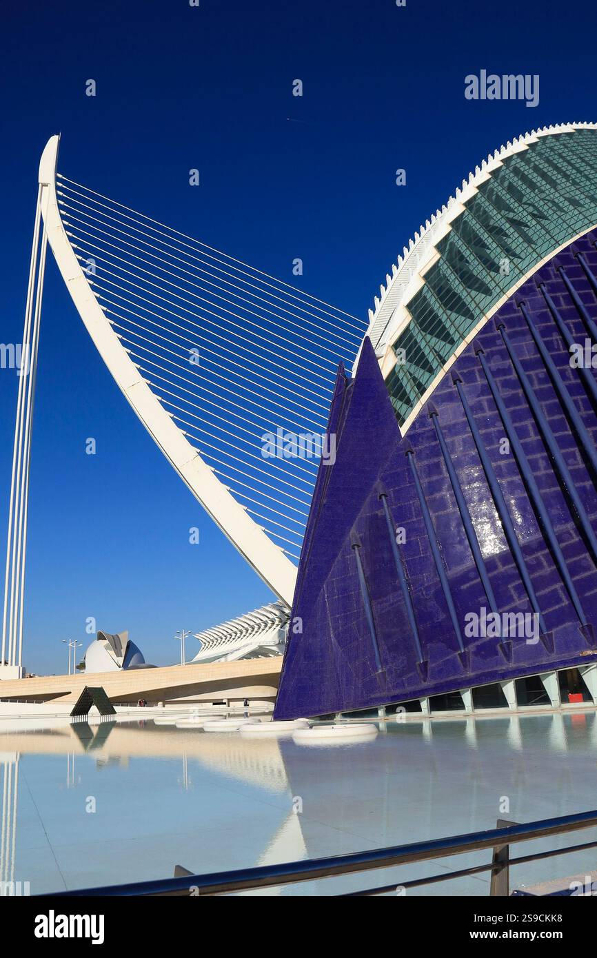 Valencia, Spain- December 27, 2024: Architectural details of The ...