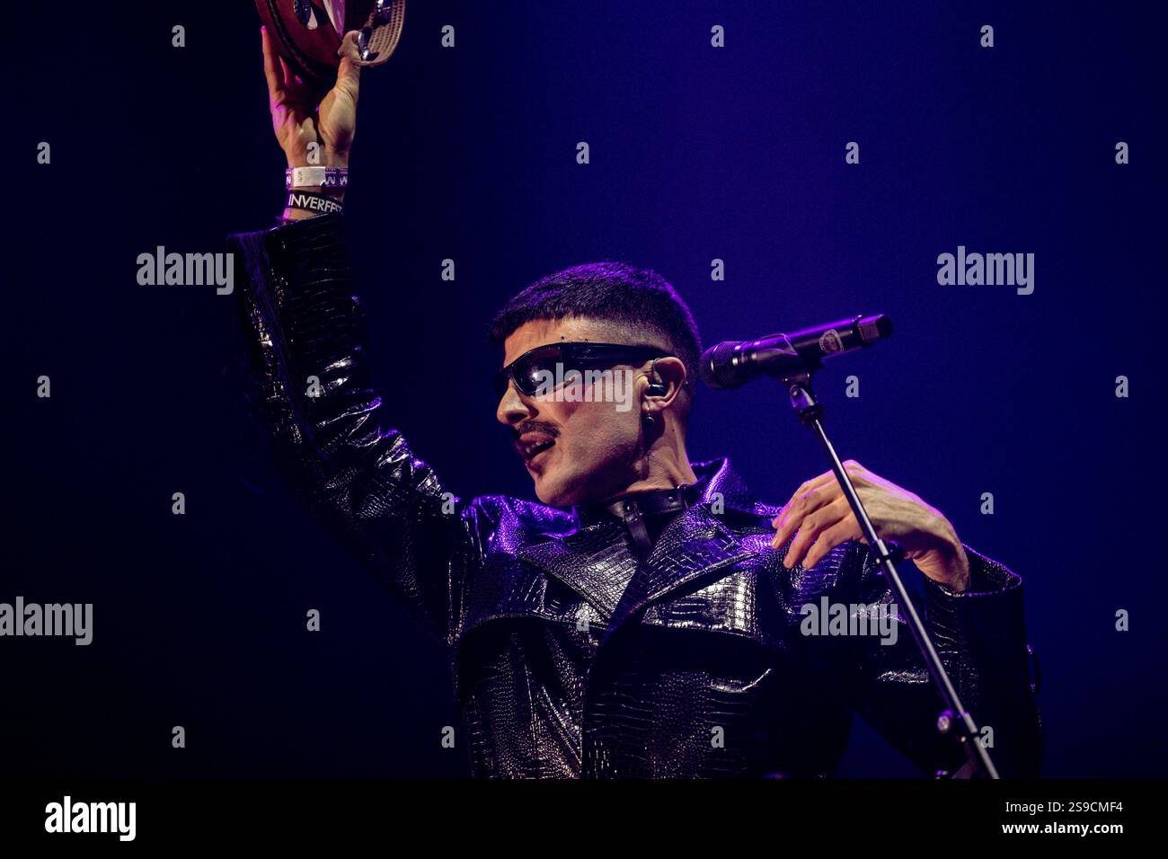 The artist, Rodrigo Cuevas, during his concert at the Movistar Arena ...