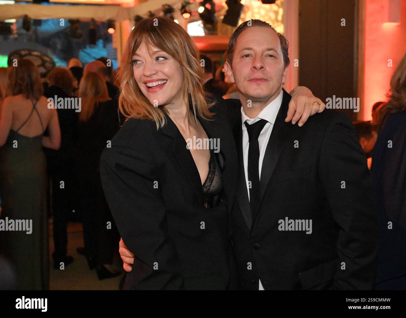 25 January 2025, Bavaria, Munich: German Film Ball. Trystan Pütter and ...
