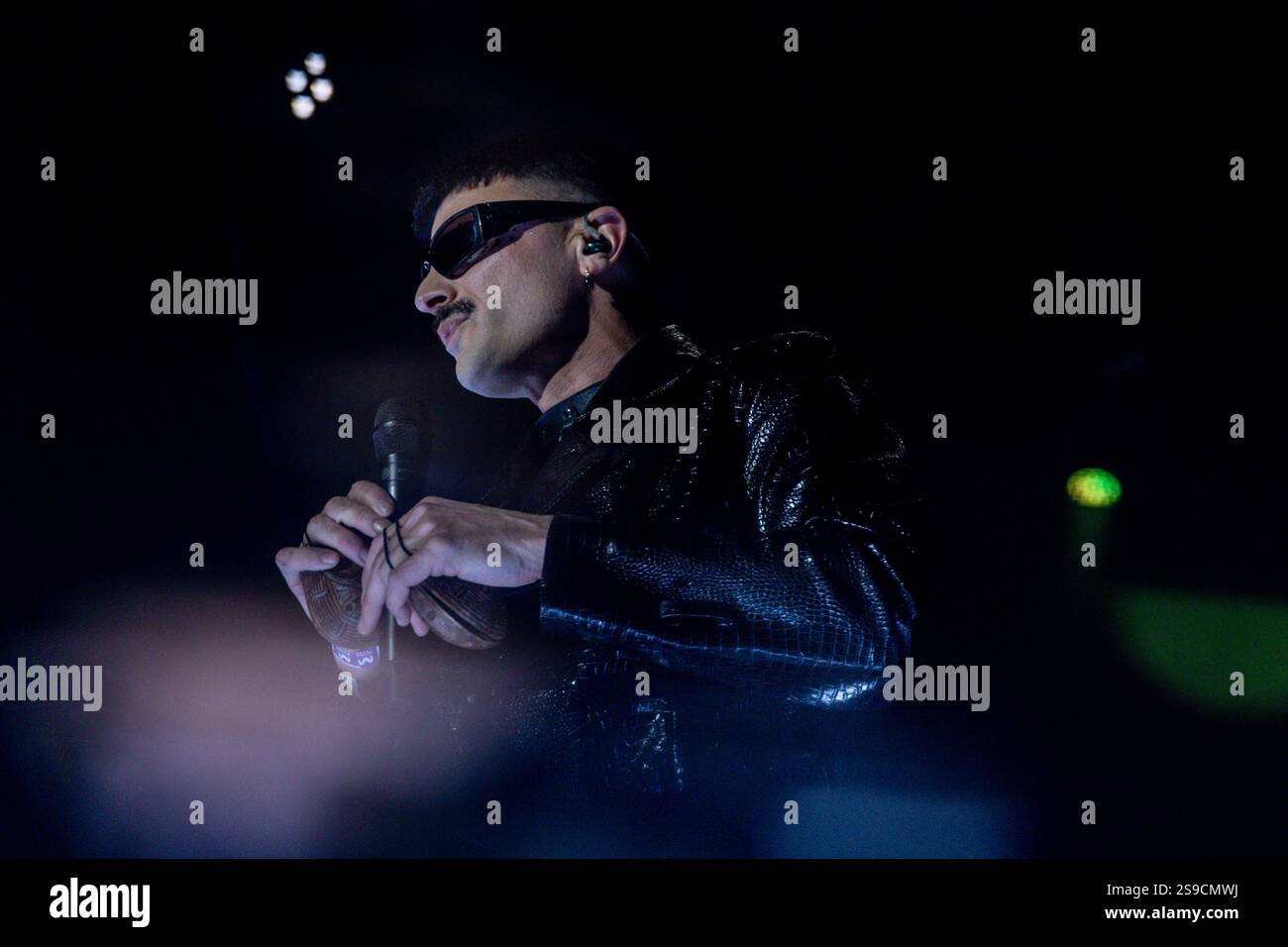 The artist, Rodrigo Cuevas, during his concert at the Movistar Arena ...