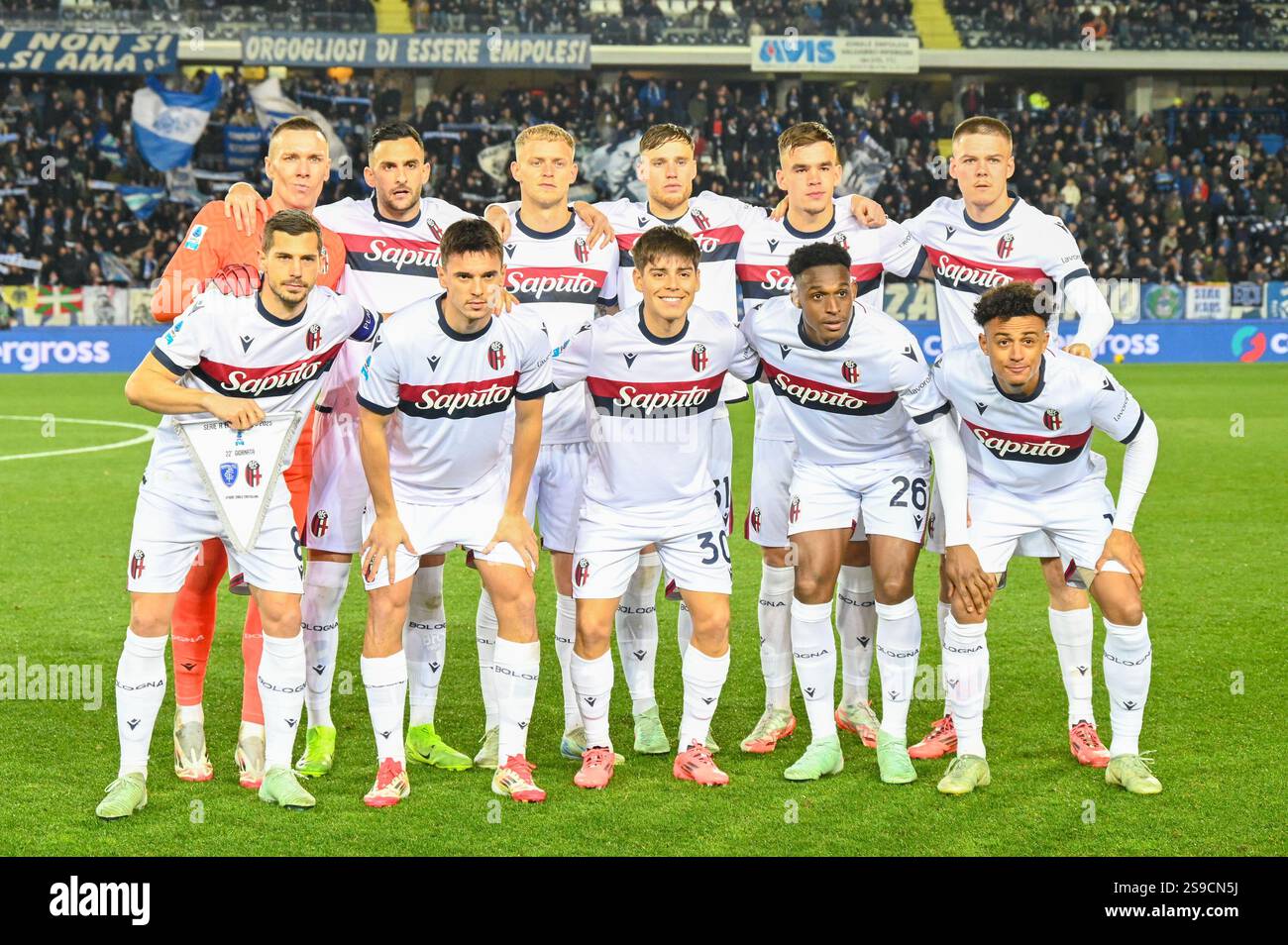 Bologna line-up during Empoli FC vs Bologna FC, Italian soccer Serie A ...