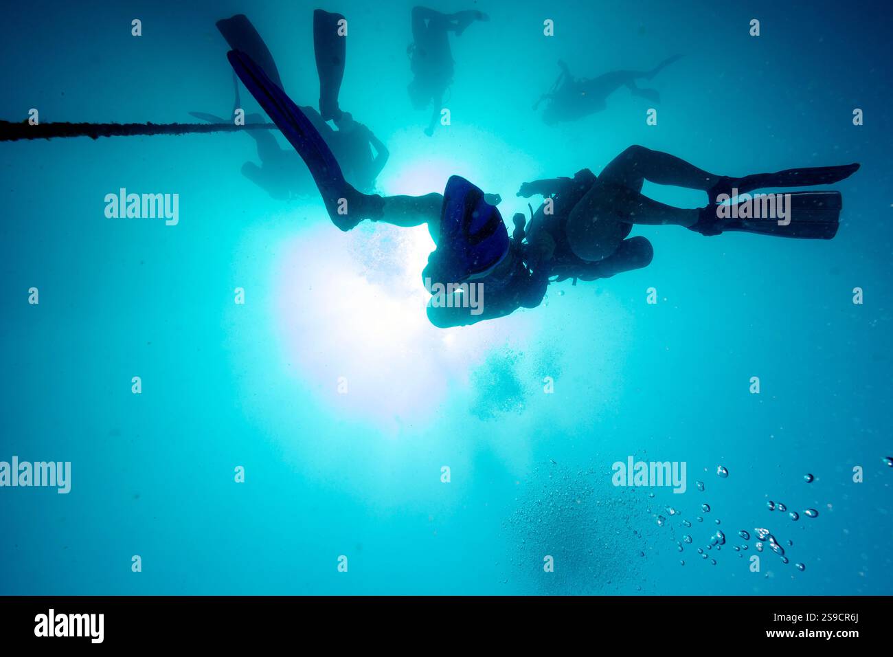 Decompression rope hi-res stock photography and images - Alamy