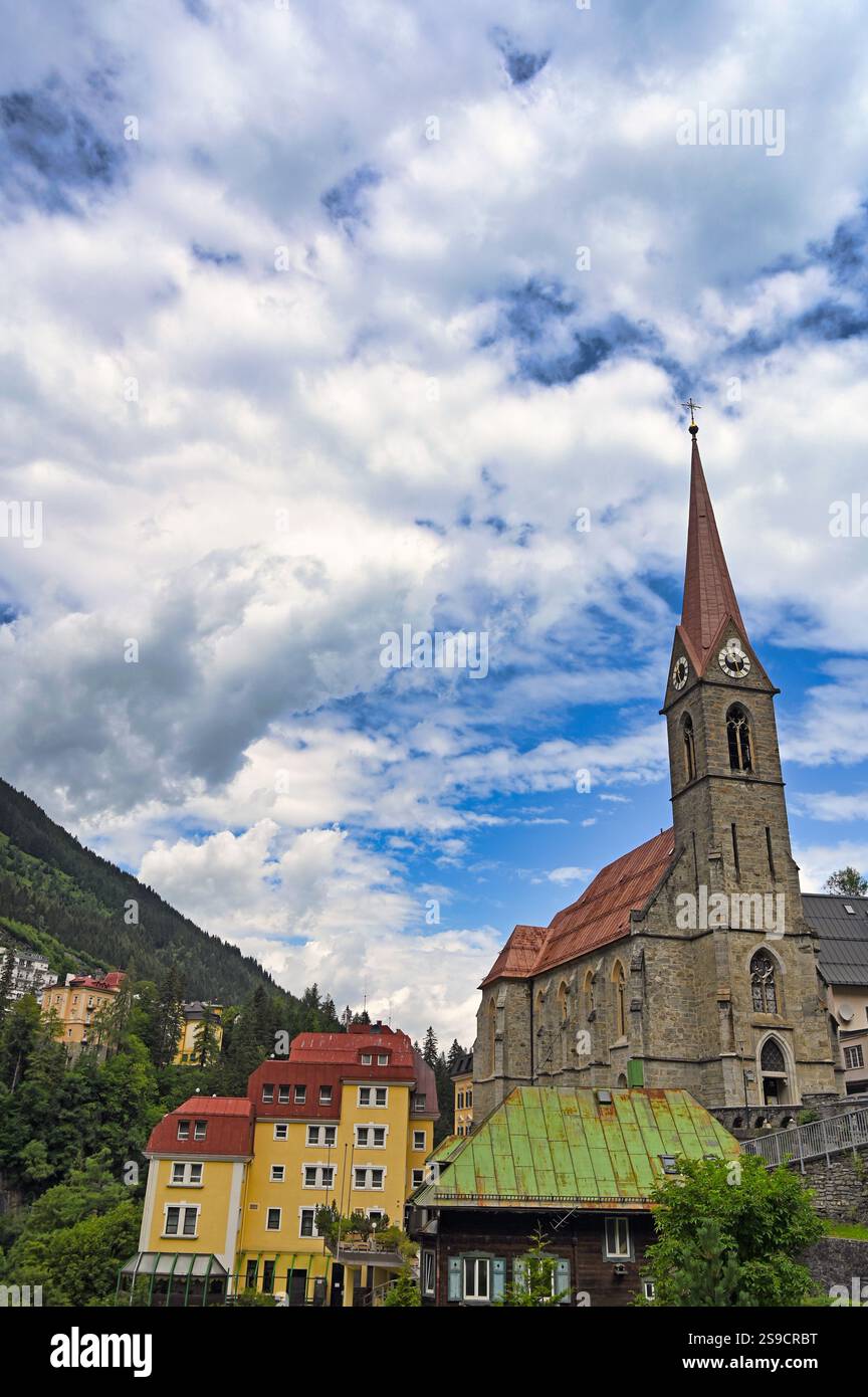 Austrian ski and spa resort Bad Gastein,Salzburgerland, Austria Stock ...