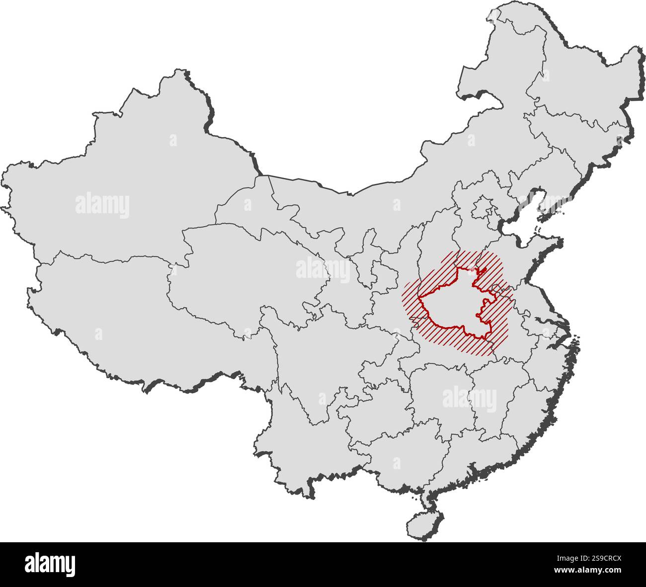 Henan province map hi-res stock photography and images - Alamy