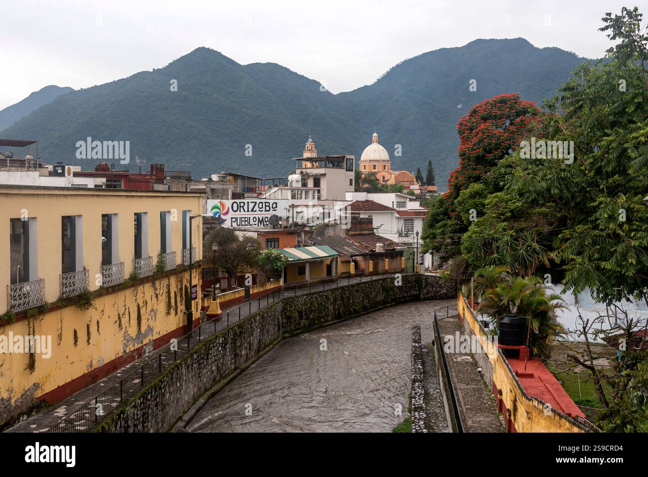 Scene at the Riverwalk. Orizaba, Veracruz, Mexico Stock Photo - Alamy