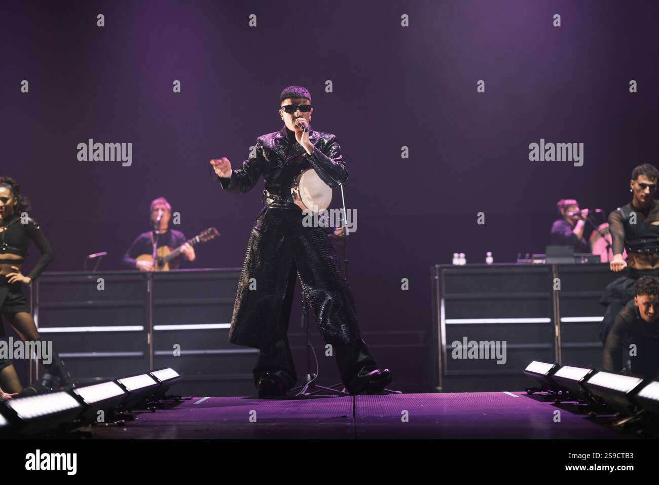 The artist Rodrigo Cuevas performs during his concert at the Movistar ...