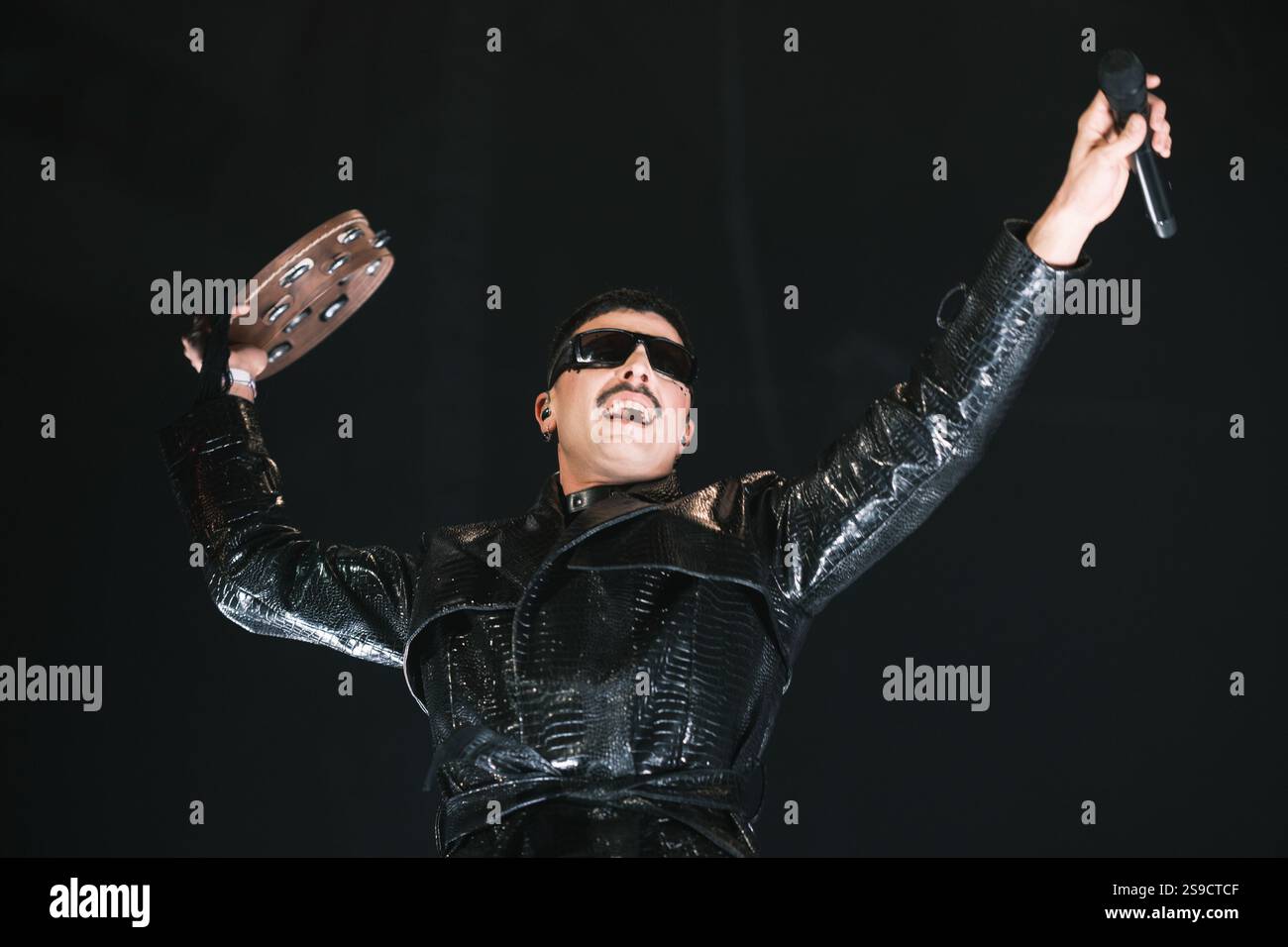 The artist Rodrigo Cuevas performs during his concert at the Movistar ...