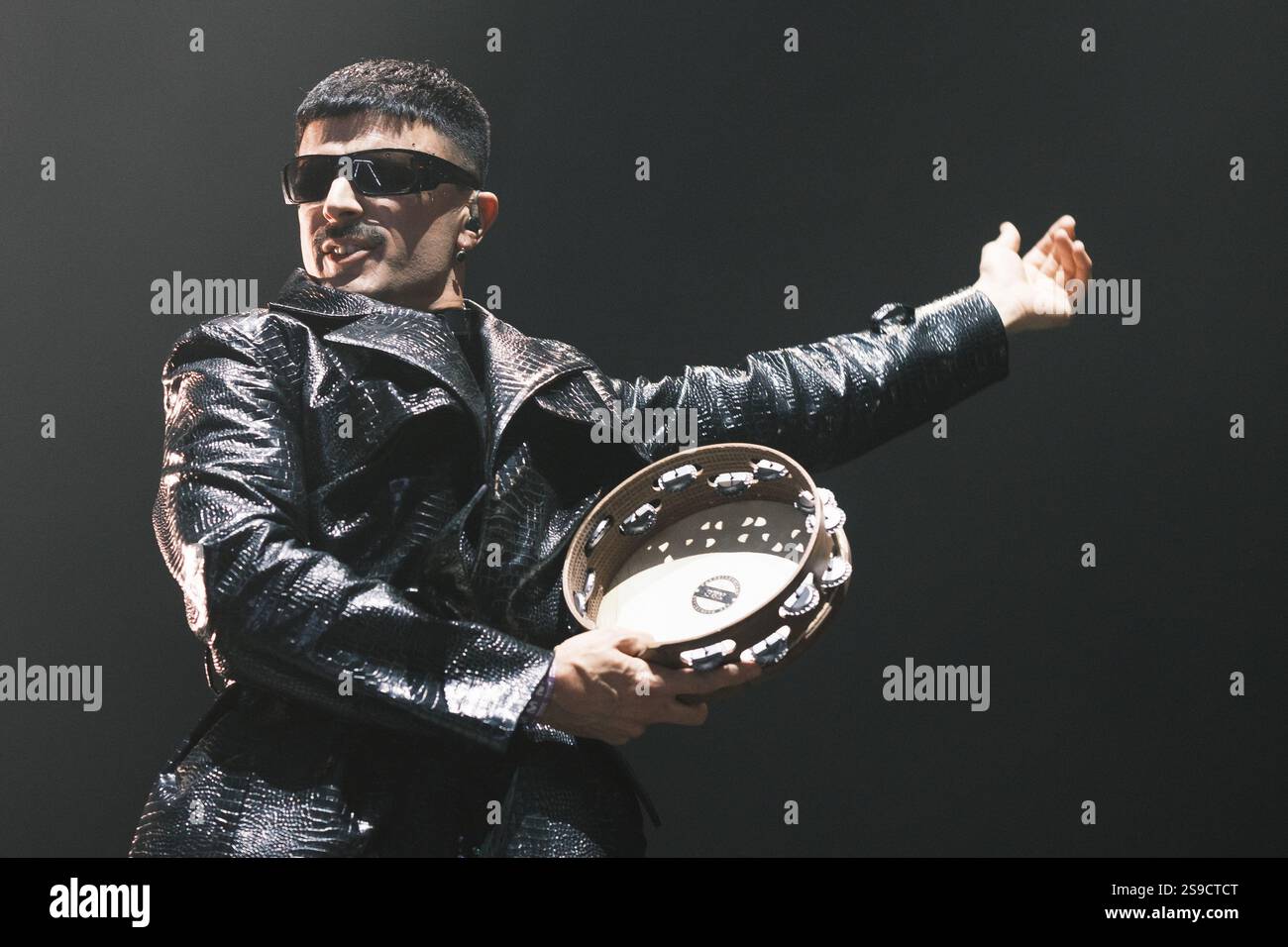 The artist Rodrigo Cuevas performs during his concert at the Movistar ...