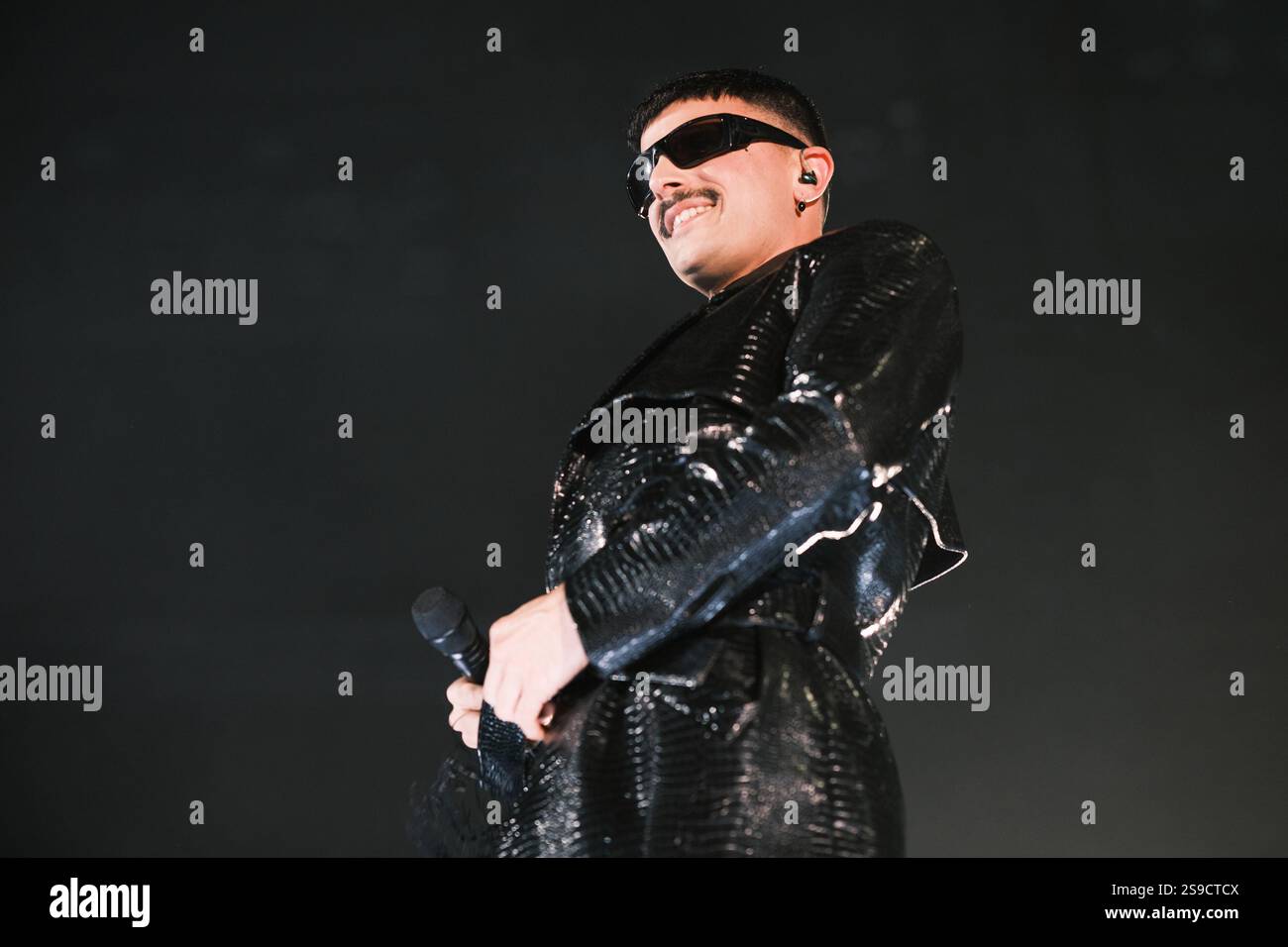The artist Rodrigo Cuevas performs during his concert at the Movistar ...