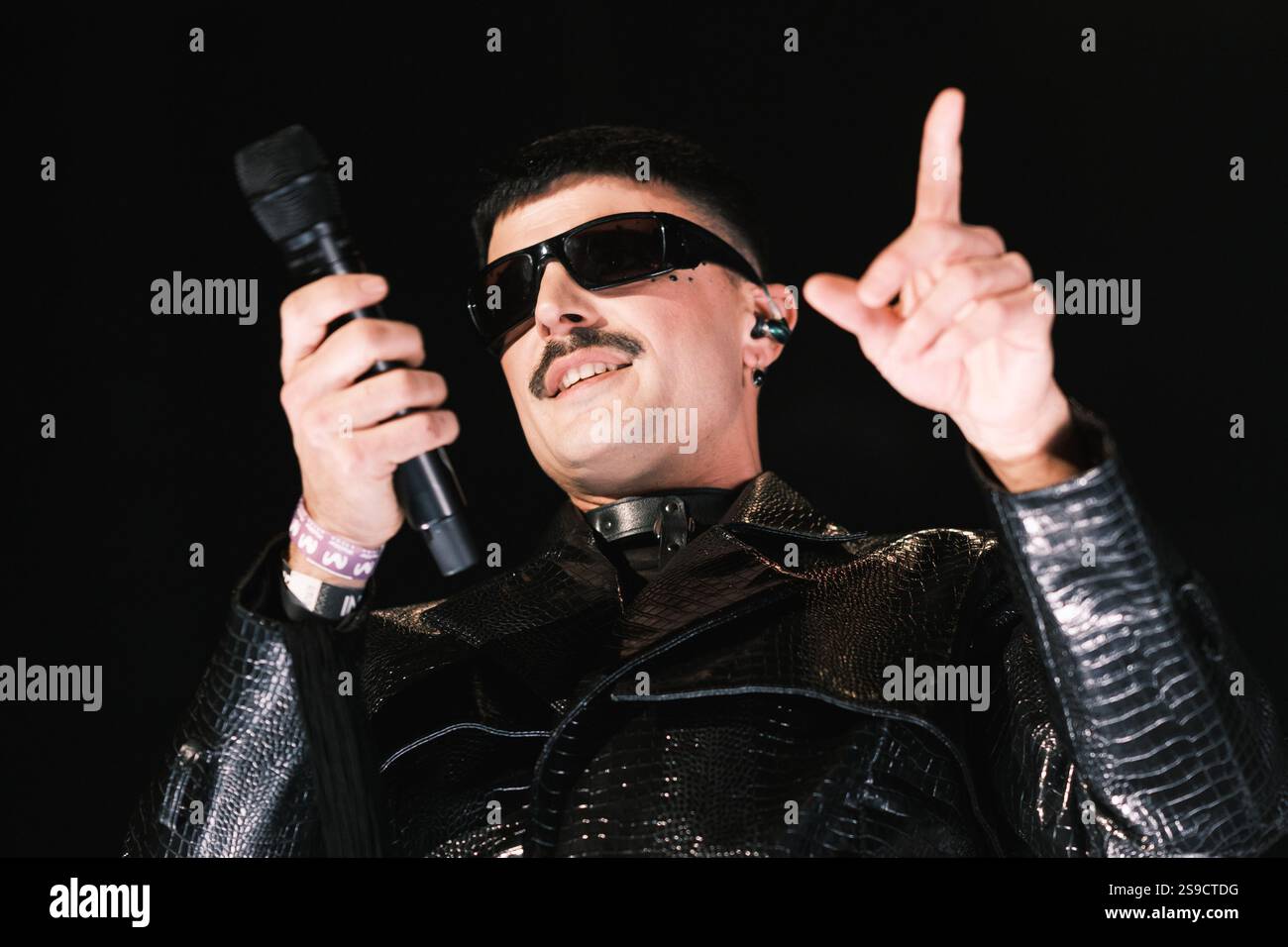 The artist Rodrigo Cuevas performs during his concert at the Movistar ...