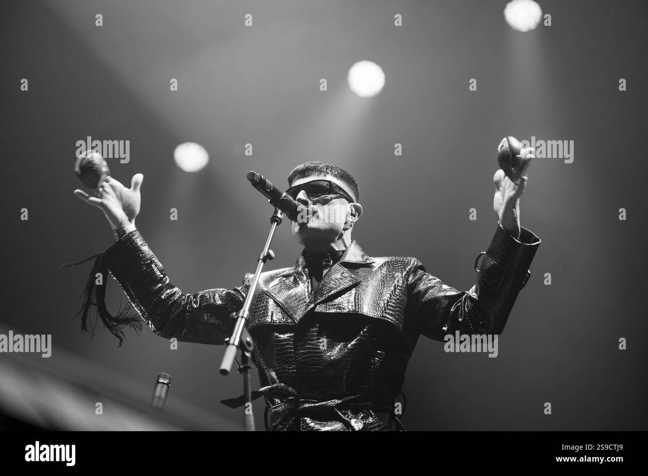 The artist Rodrigo Cuevas performs during his concert at the Movistar ...