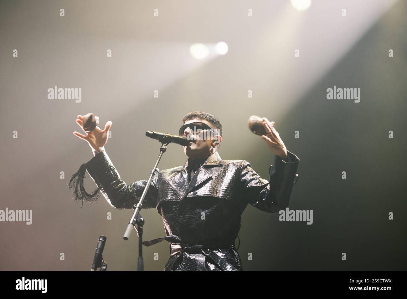 The artist Rodrigo Cuevas performs during his concert at the Movistar ...