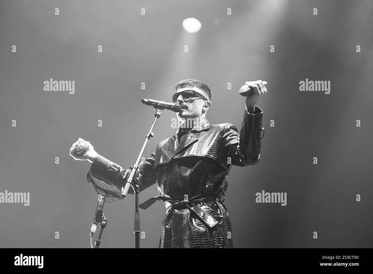 The artist Rodrigo Cuevas performs during his concert at the Movistar ...