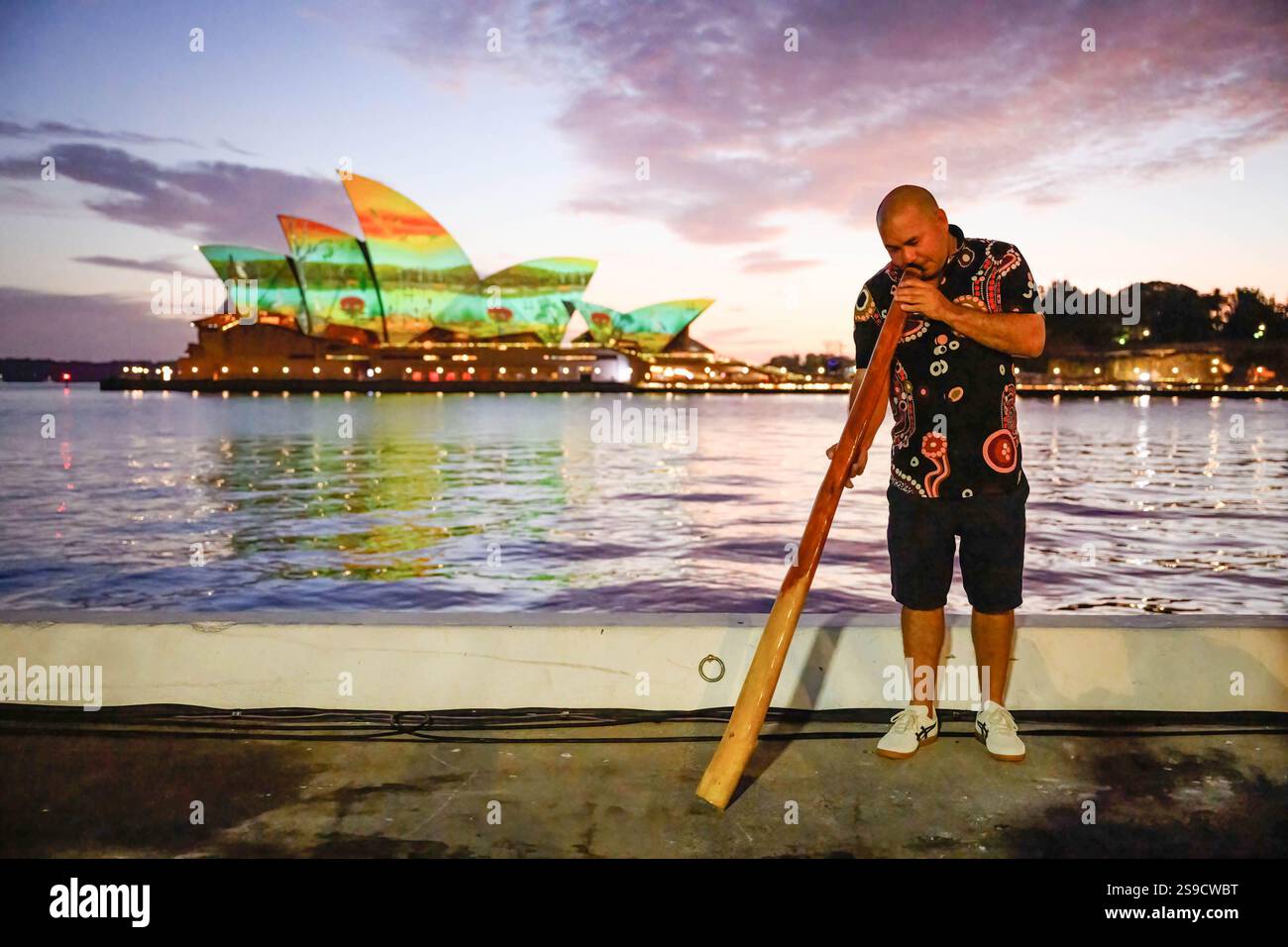 January 26, 2025, Sydney, New South Wales, Australia: Man seen playing ...