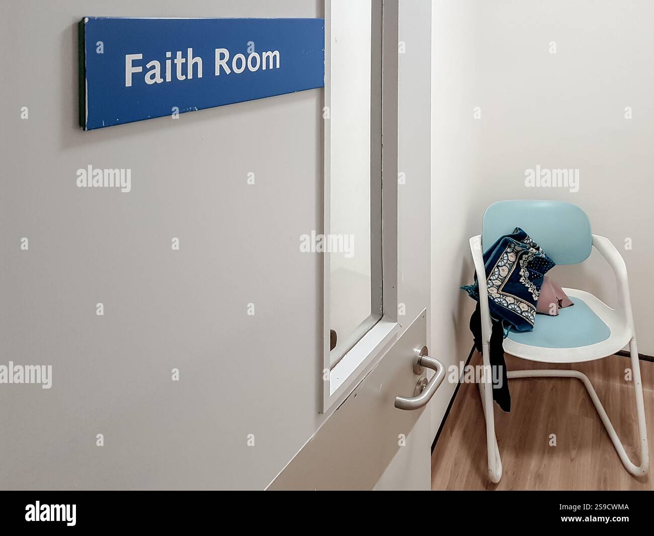 Faith Room in National Health Service (NHS) hospital, London, UK Stock ...