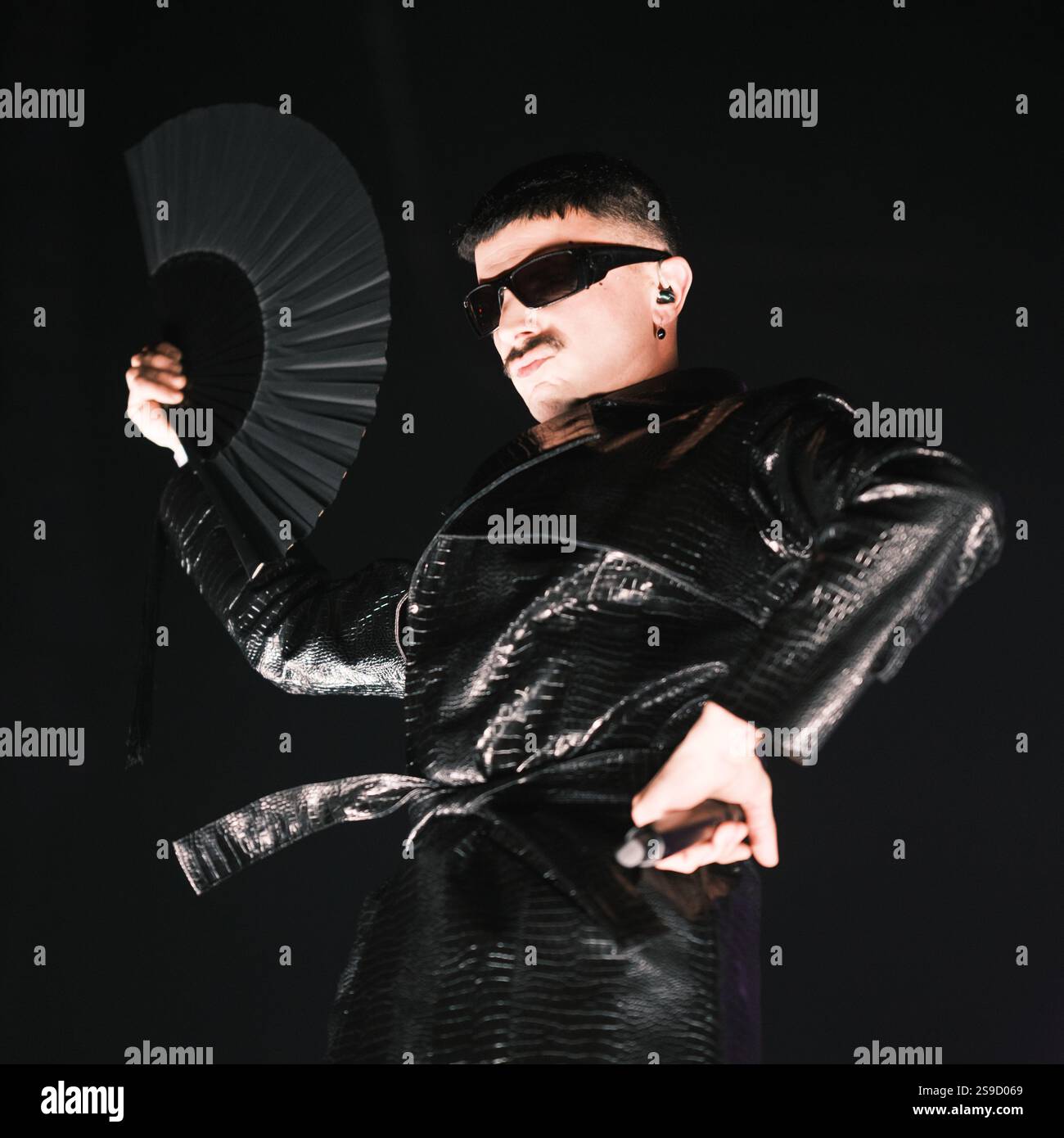 The artist Rodrigo Cuevas performs during his concert at the Movistar ...