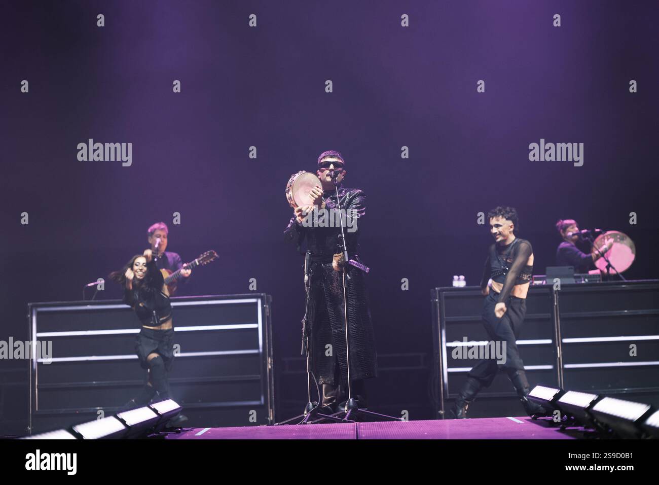 The artist Rodrigo Cuevas performs during his concert at the Movistar ...