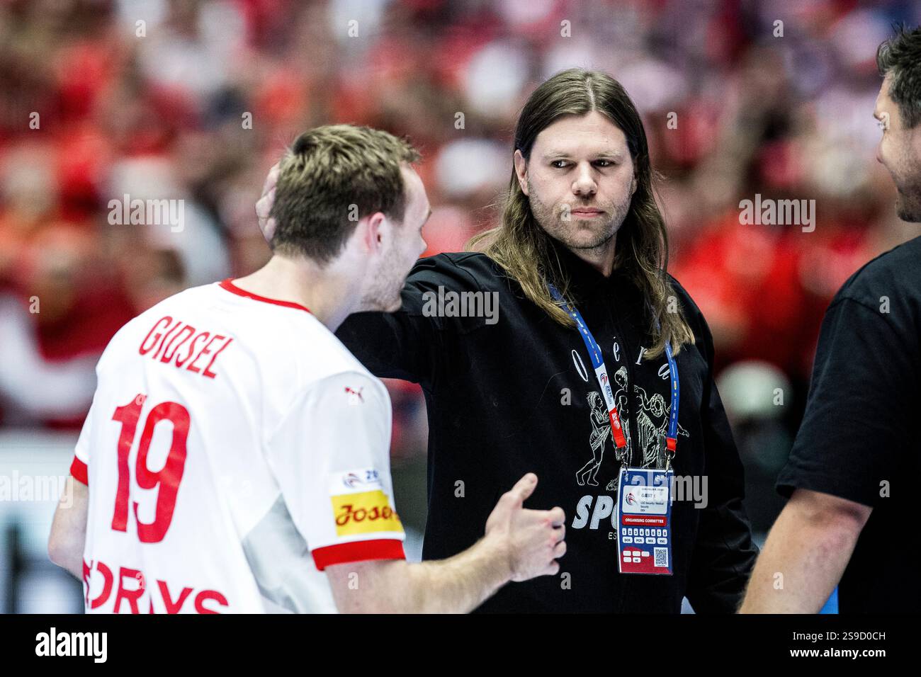 Herning, Denmark. 25th, January 2025. Former handballer Mikkel Hansen ...