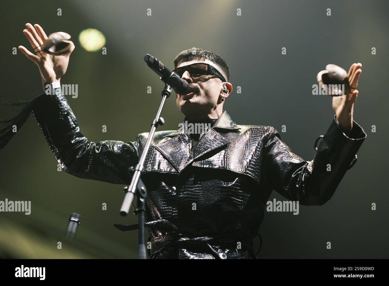 The artist Rodrigo Cuevas performs during his concert at the Movistar ...