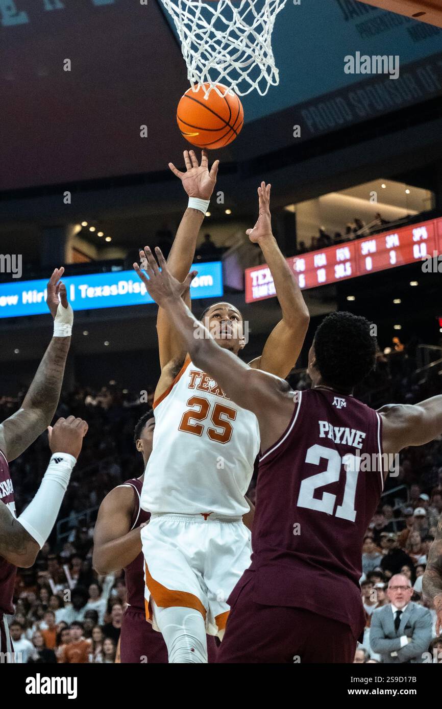 Jan 25, 2025. Jason Kent (25) of the Texas Longhorns in action vs the ...