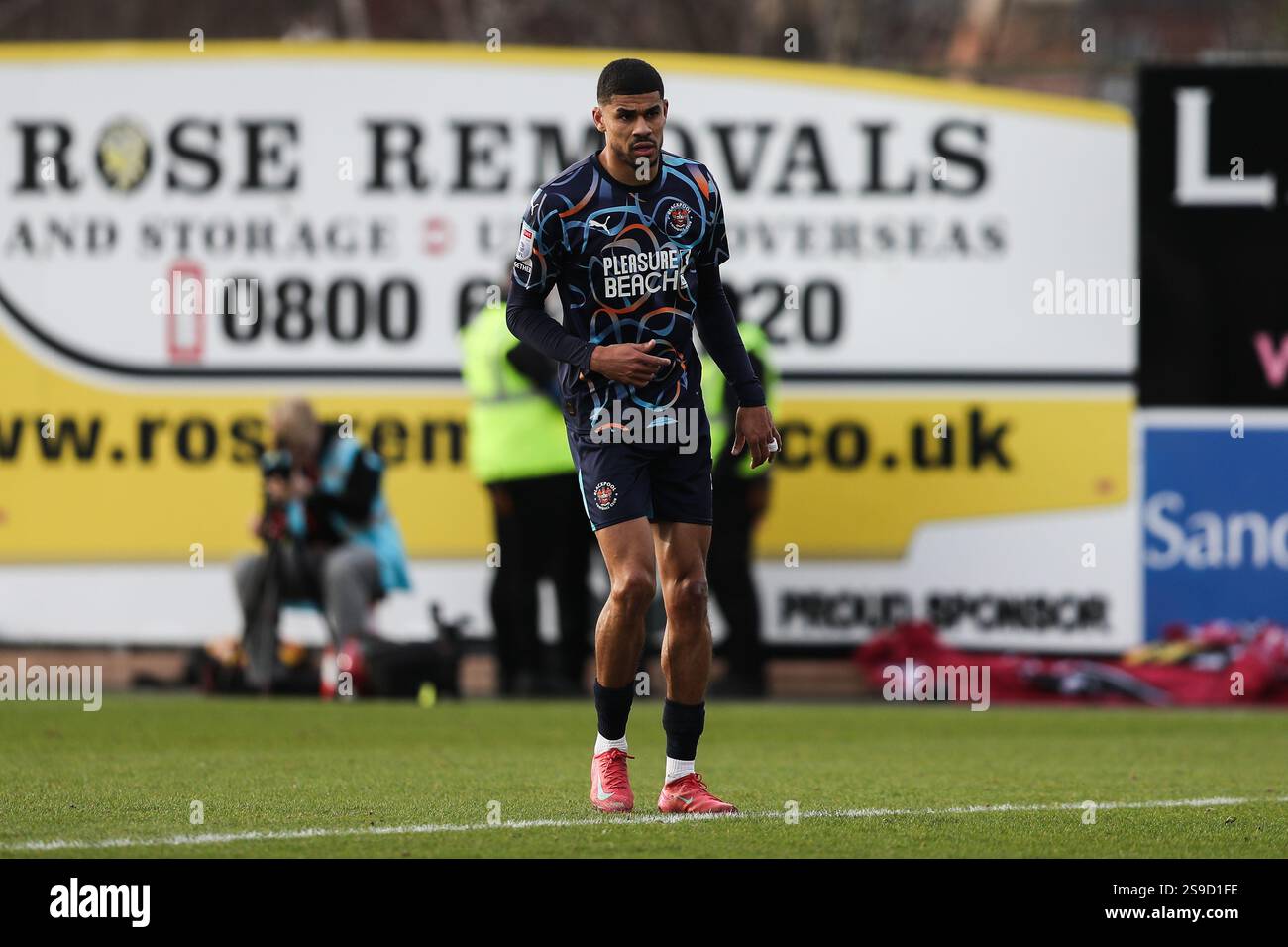 Ashley Fletcher of Blackpool during the Sky Bet League 1 match Exeter ...