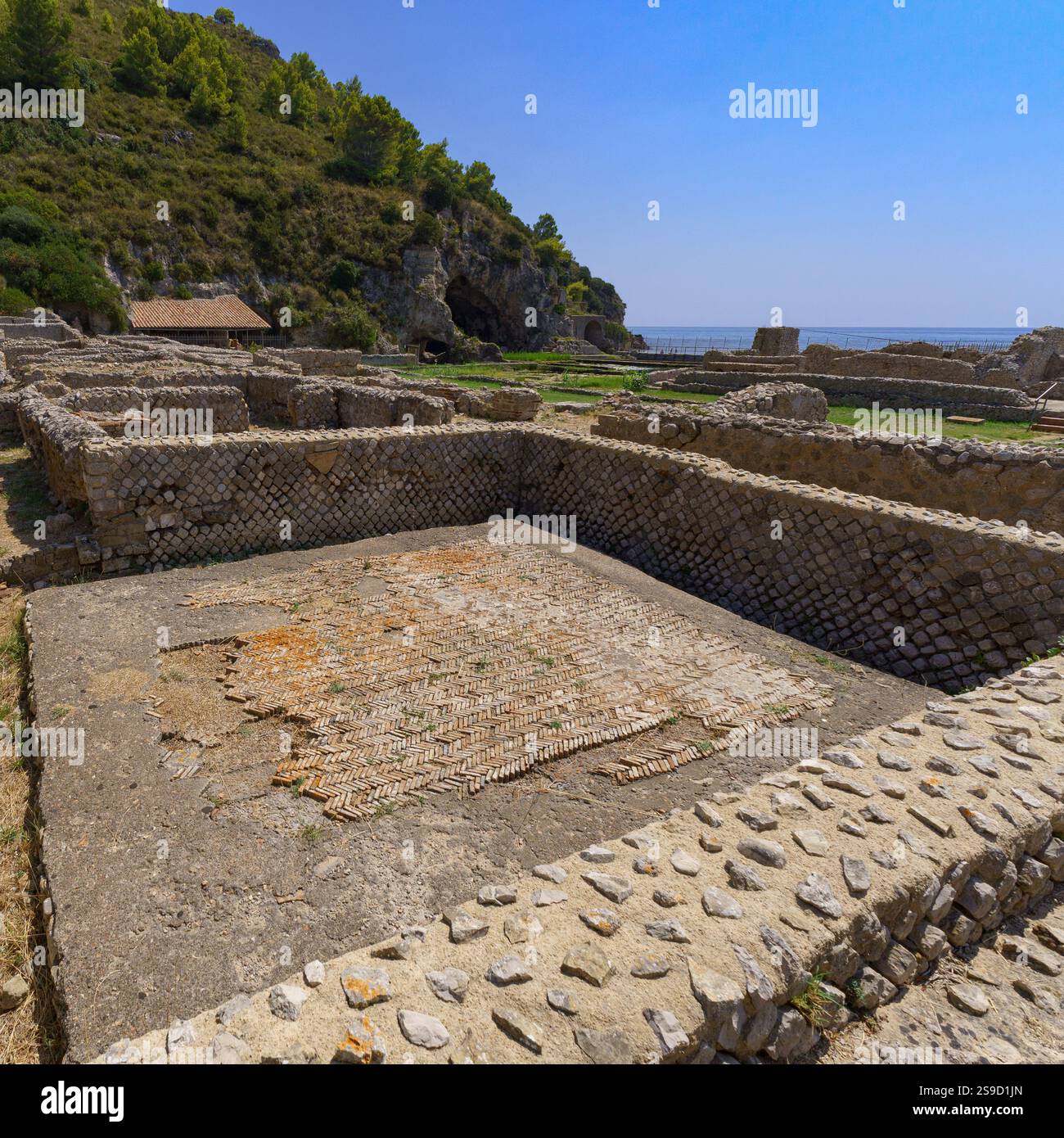 Tiberius cave (Grotto of Tiberius) and roman remains of the famous ...