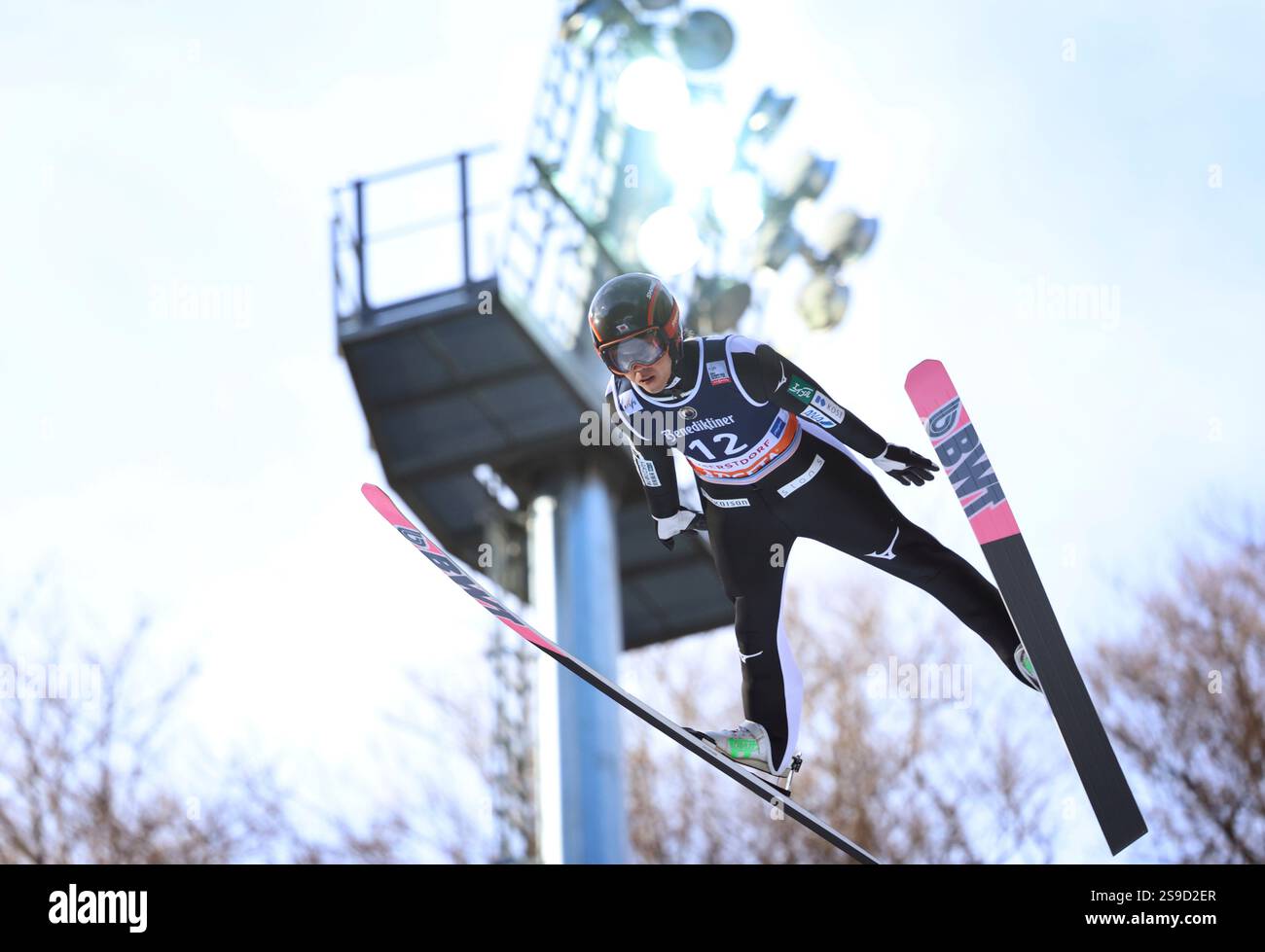 Japan's Naoki Nakamura takes a training jump during the World Cup ski ...
