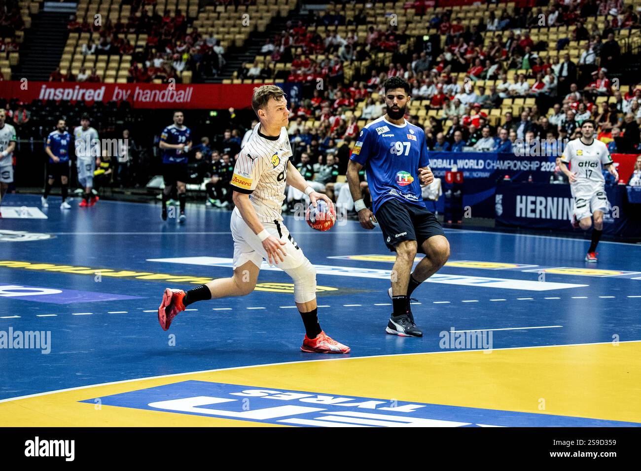 Herning, Denmark. 25th, January 2025. Timo Kastening (73) of Germany ...