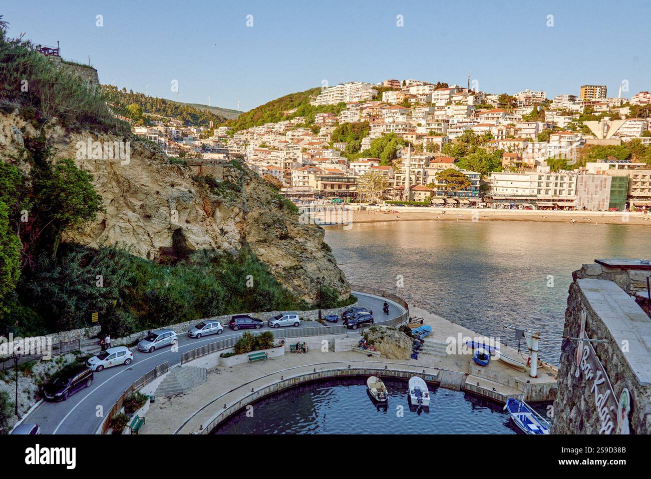 Ulcinj, Montenegro, April 2024, Residential town buildings, city ...