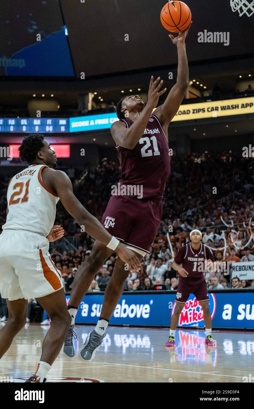 Jan 25, 2025. Pharrel Payne (21) of the Texas A&M Aggies in action vs ...