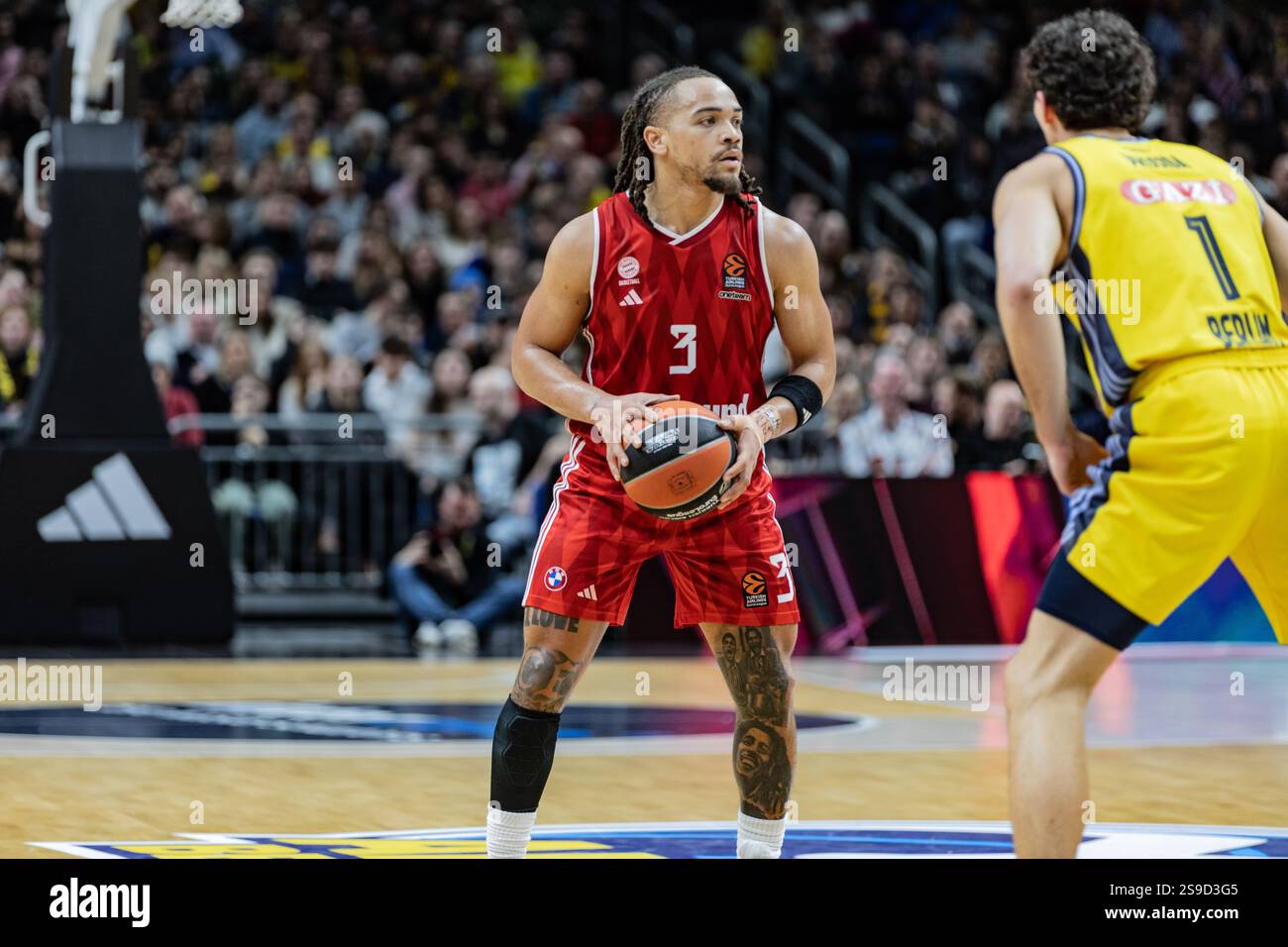 Carsen Edwards of FC Bayern Munich seen in action during Round 23 of ...