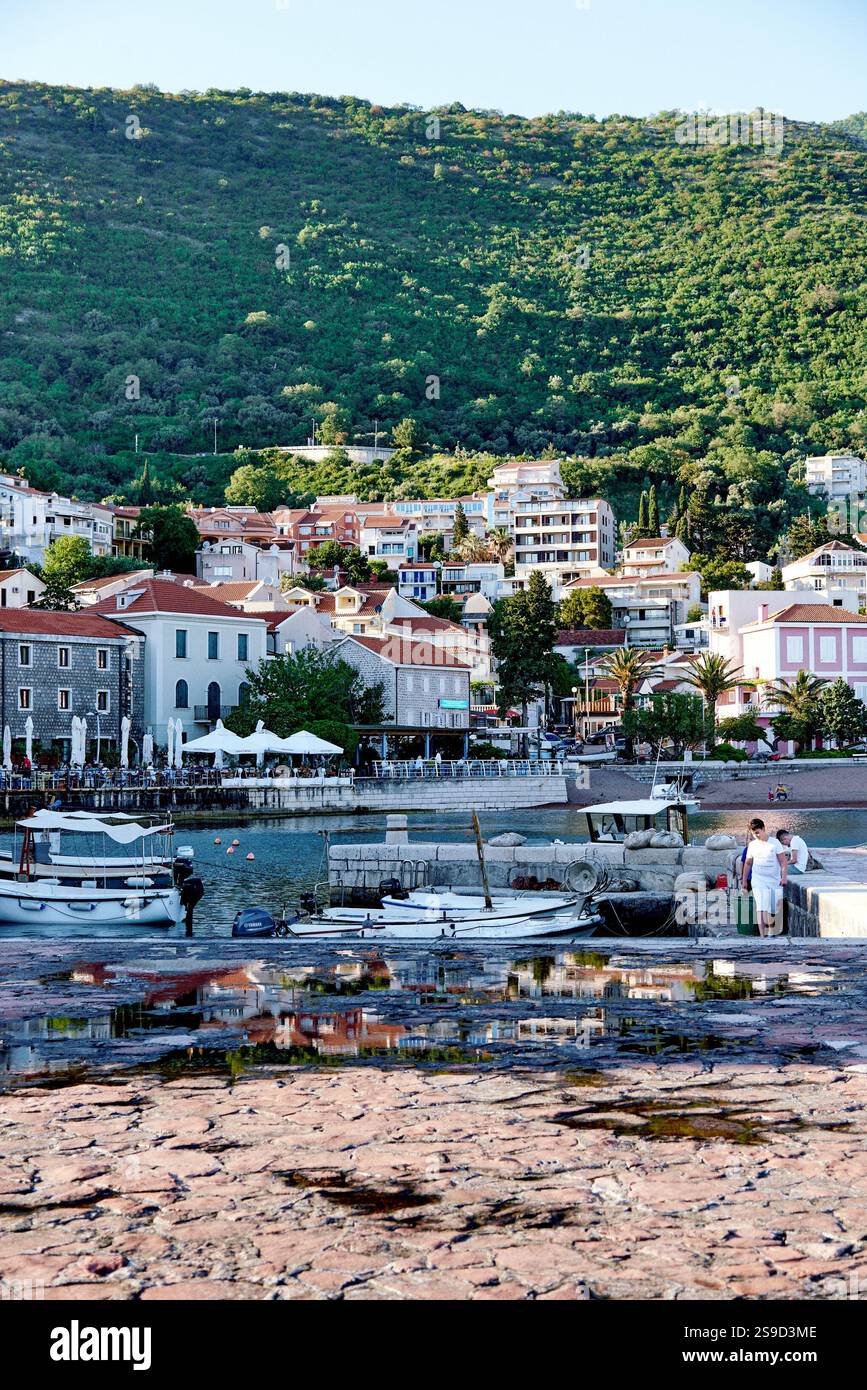 Petrovac, Montenegro, April 2024, Residential town buildings, city ...