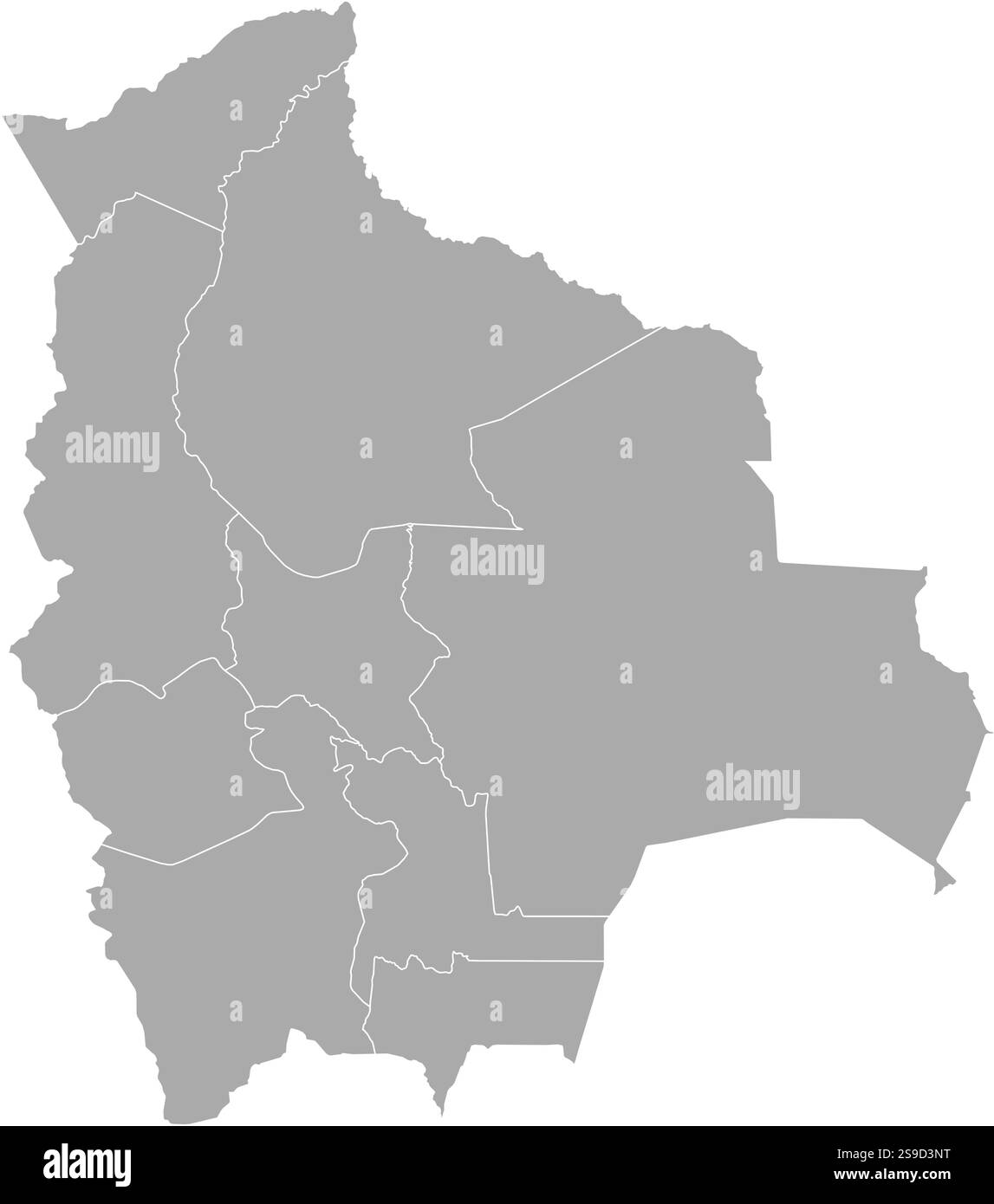 Map of Bolivia with the provinces Stock Vector Image & Art - Alamy