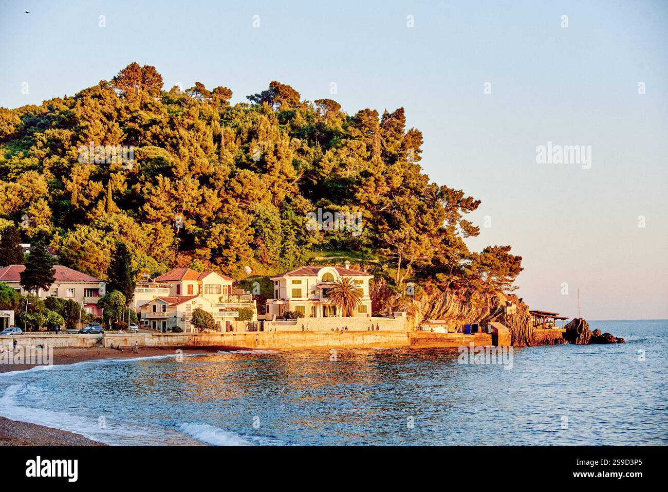 Petrovac, Montenegro, April 2024, Residential town buildings, city ...