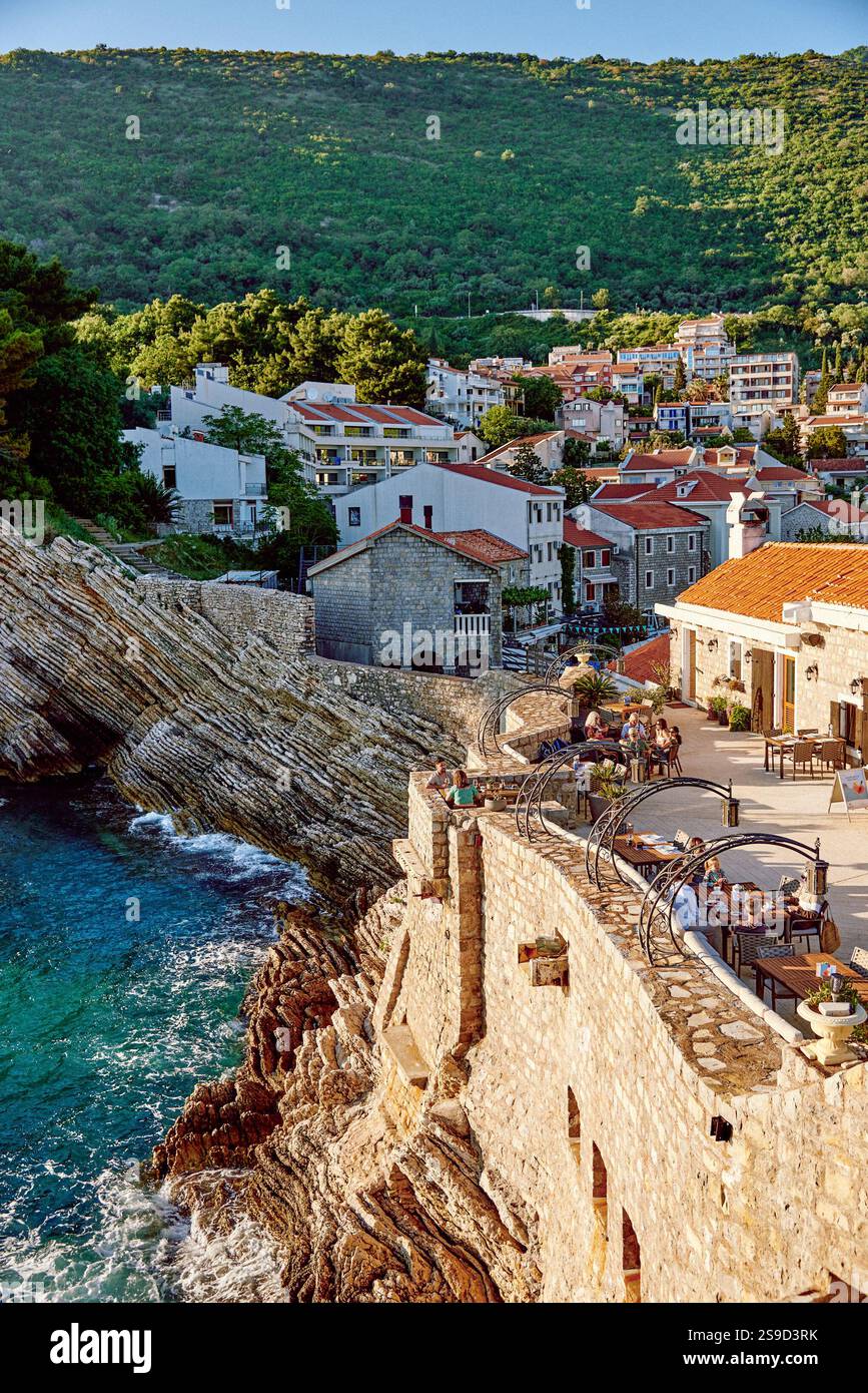 Petrovac, Montenegro, April 2024, Residential town buildings, city ...