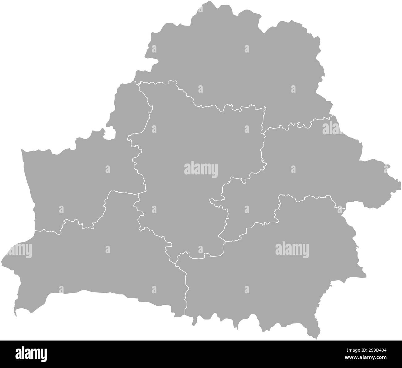 Map of Belarus with the provinces Stock Vector Image & Art - Alamy
