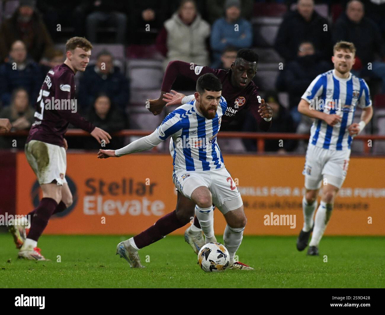 Tynecastle Park Edinburgh.Scotland.UK 25th Jan 25 William Hill ...