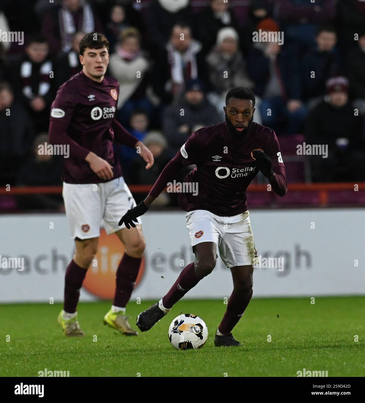 Tynecastle Park Edinburgh.Scotland.UK 25th Jan 25 William Hill ...