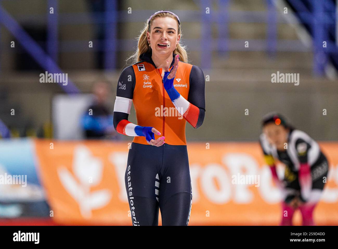 CALGARY, CANADA - JANUARY 25: Joy Beune of Netherlands competing during ...
