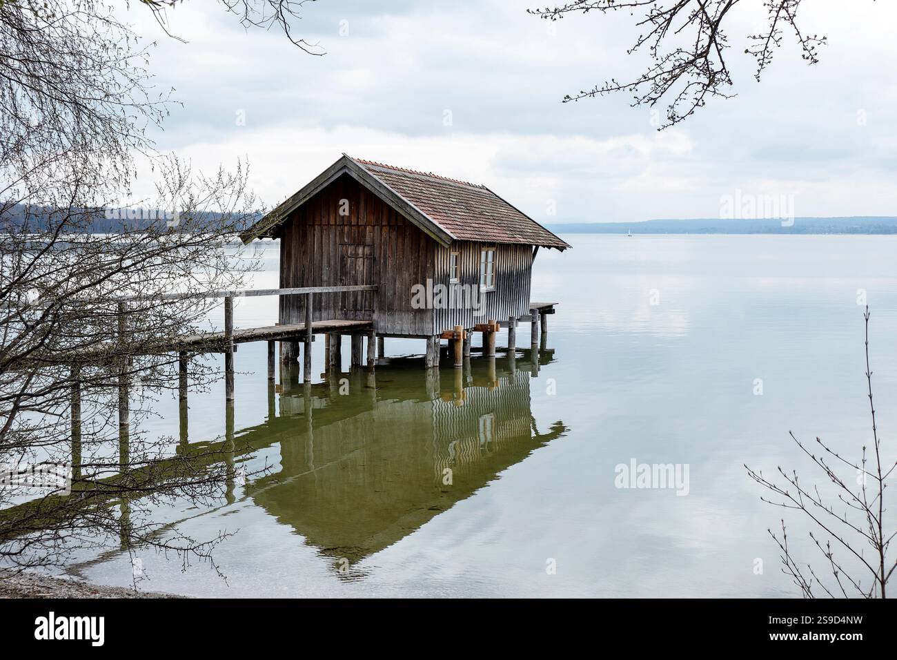 Hiking trail from Andechs to Utting, Munich Way of St. James, Bavaria ...