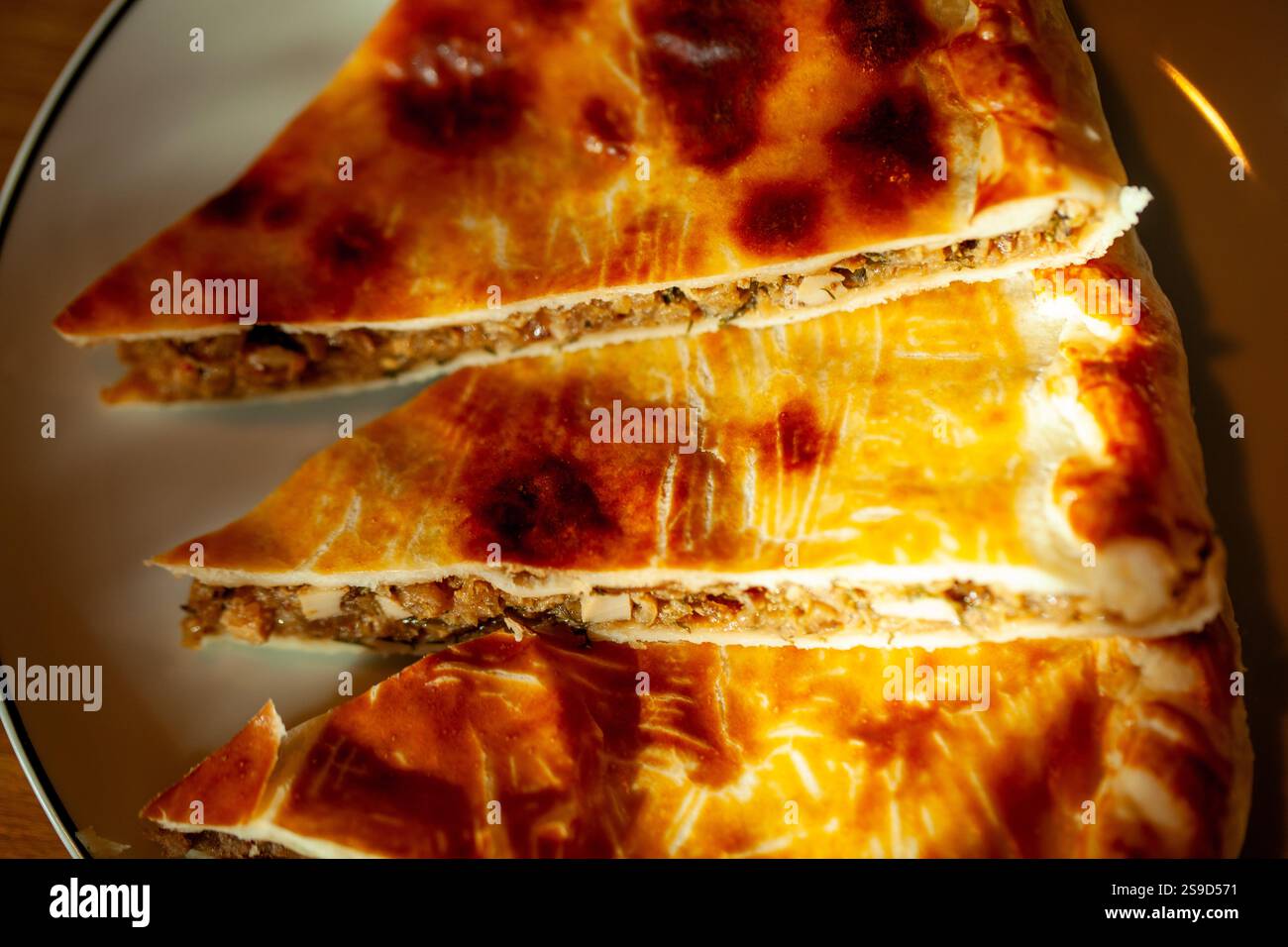 Traditional Russian pies with golden crust Stock Photo - Alamy
